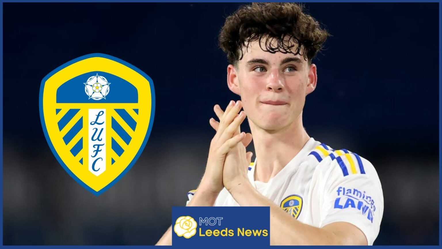 Archie Gray reacts as Harry Gray makes Leeds United appearance