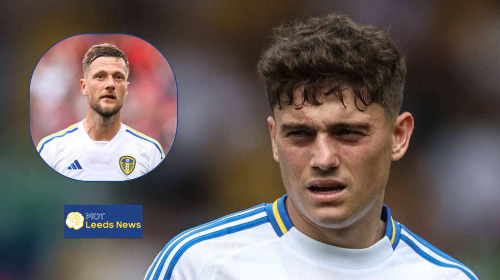 Liam Cooper reacts as Leeds United make Daniel James announcement